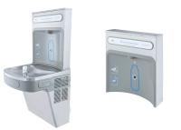China Stainless Steel Wall Hung Water Dispenser KM-35 25L/H Compressor Cooling Bottle Sensing Faucet for sale