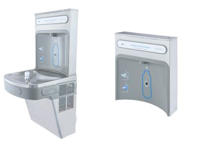 China Stainless Steel Wall Hung Water Dispenser KM-35 25L/H Compressor Cooling Bottle Sensing Faucet for sale