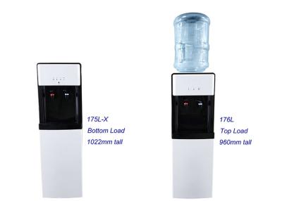 China Bottled Water Dispenser Hot and Cold 175L-X Bottom Load 1022mm Height 220V 612W for sale