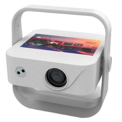 China BudPlus A3 Dual Screen 4K Projector with 1080P Resolution, Android 12 OS, 32GB Storage and 300 ANSI Lumens for sale