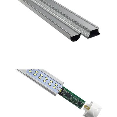China Long-lasting 18W 4ft LED Tube Light Double Row 2000lm THD 10% Lifespan 50000 Hours for sale
