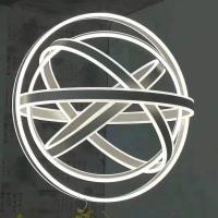 China LED Hotel Lobby Chandelier with Creative Multiple Ring Combination and Nordic Style for sale