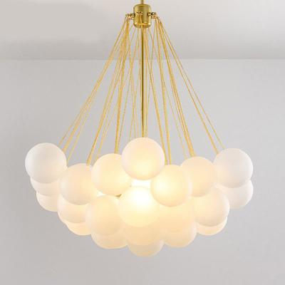 China White Nordic Modern LED Lighting Fixtures with Children's Dining Room 19 Bulbs/37 Bulbs for sale