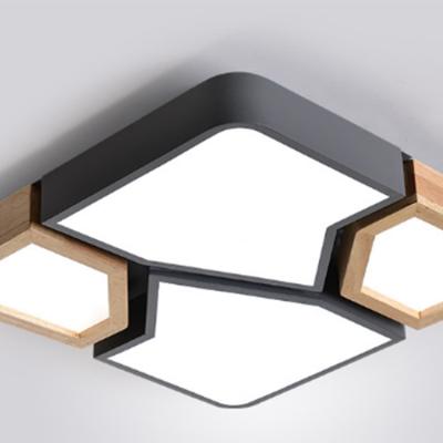 China 50-60C Working Temperature Creative Geometric Puzzle Acrylic Ceiling Light for Bedroom for sale