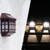 China 70 Ra Color Rendering Index Solar Wall Lamp for Courtyard and Garden Street Lighting for sale