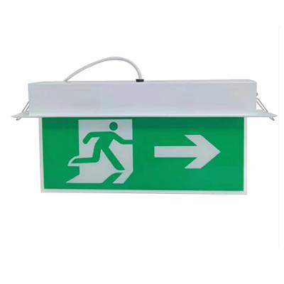 China NO Dimmer Support 3W Fire LED Emergency Light with 42 Hours Charging Aluminium Exit Indicator for sale