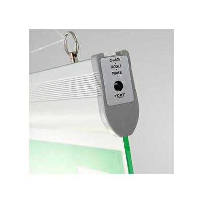 China 3W LED Green Acrylic Exit Emergency Strobe Chargeable Lights for Firefighting Garage for sale