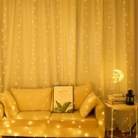 China Lifespan hours 10000 3*3M 220-240V LED Light String Curtain for Stage Room Decoration for sale