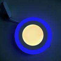 China Stylish Round Shape LED Panel Light with High Luminous Efficiency and Dual Color for sale