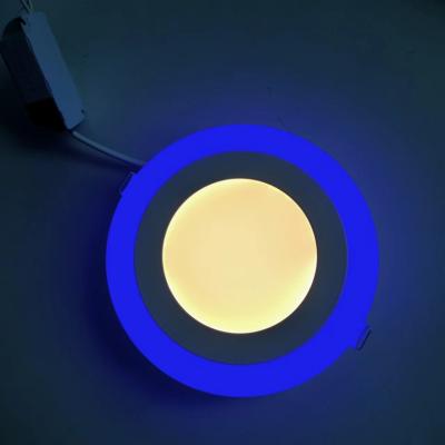 China Stylish Round Shape LED Panel Light with High Luminous Efficiency and Dual Color for sale