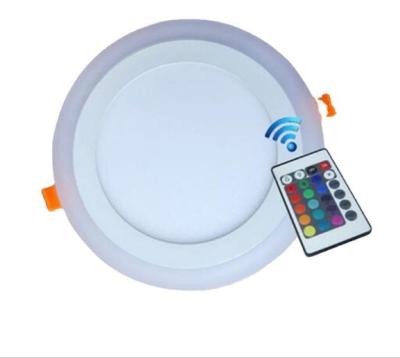 China High CRI Ra 80 Round Aluminum Body Dual Color Panel Light for Home/Living Room/Hotel for sale