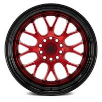 China Staggered rims 17 inch black alloy wheels for sale