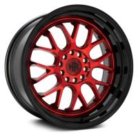 China Staggered rims 17 inch black alloy wheels for sale