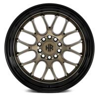 China Staggered rims 17 inch black alloy wheels for sale