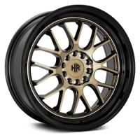 China Staggered rims 17 inch black alloy wheels for sale
