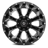 China Custom SUV rims black raptor wheels 4x4 off-road for sale