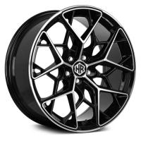 China Alloy wheels aftermarket rims Silver brushed concave design for sale