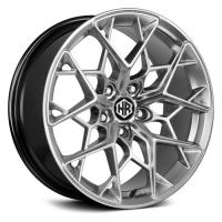 China Alloy wheels aftermarket rims Silver brushed concave design for sale
