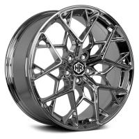 China Alloy wheels aftermarket rims Silver brushed concave design for sale