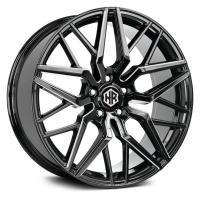 China 22 inch alloy wheels 5 lug rims black for sale