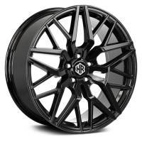 China 22 inch alloy wheels 5 lug rims black for sale