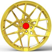 China Frozen gold wheels chrome rims for bmw 3-series for sale