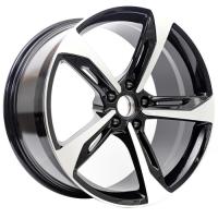 China Monoblock forged rims Audi A4 BLACK MACHINED Wheels for sale