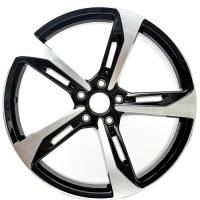 China Monoblock forged rims Audi A4 BLACK MACHINED Wheels for sale