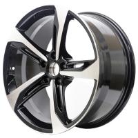 China Monoblock forged rims Audi A4 BLACK MACHINED Wheels for sale