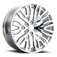 China Chevy replica wheels 6lug black Rim 22x9 Milled for sale