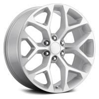 China 22inch Chevy Rims SnowFlake Black Machined Rim for sale