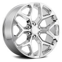 China 22inch Chevy Rims SnowFlake Black Machined Rim for sale
