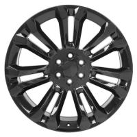 China 24 Seven split spoke Black GMC Replica rim for sale