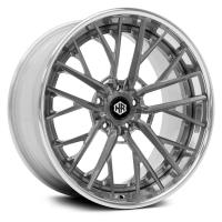 China Forged aluminum rims passenger car 2 piece wheels for sale