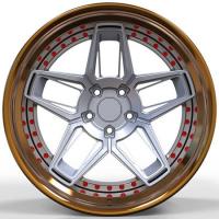 China Custom 18 19inch 3 Piece Forged Wheels for sale