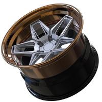 China Custom 18 19inch 3 Piece Forged Wheels for sale