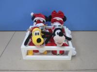 China 4 Inch Disney Plush Keychain Set 10cm Soft Toy Characters in Tray for Christmas Holiday Gifts for sale