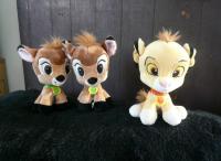 China Yellow 8 Inch Disney Plush Toy Big Head Bambi Stuffed Animal 20cm Soft Plush CE EN71 for sale
