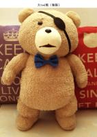 China Lovely Ted Bear Plush Toy 20cm 45cm Red Brown Polyester Soft Stuffed Animal OEM ODM for sale
