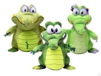 China Custom 20cm Green Crocodile Plush Toy Soft Stuffed Animal Doll CE EN71 ASTM F963 for sale
