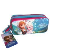 China Frozen Ana Elsa Cartoon Plush Pencil Case Pouch 20x10x8cm OEM Custom Logo for sale