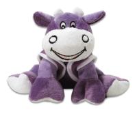 China Custom 25cm Purple Milka Cow Plush Toy Soft Stuffed Animal for Kids Gifts for sale