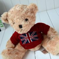 China 12 Inch Brown Teddy Bear Stuffed Plush Toy OEM ODM Custom 30cm Soft PP Cotton for sale