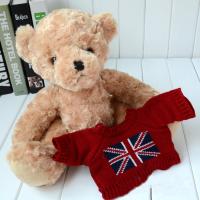 China 12 Inch Brown Teddy Bear Stuffed Plush Toy OEM ODM Custom 30cm Soft PP Cotton for sale