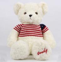 China Custom OEM 30cm Brown Teddy Bear Plush Toy Personalized Logo Stuffed Animal for sale