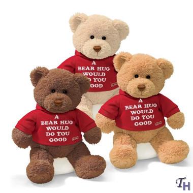 China Custom OEM 30cm Brown Family Teddy Bear Plush Toy with T-Shirt CE EN71 for sale
