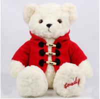 China CE 30cm Stuffed Animal Toys Brown Teddy Bear Customized With Coat for sale