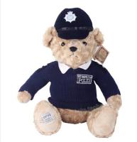 China 8 Inch Stuffed Animal Pilot Teddy Bear Plush Toy with Uniform for Promotion Gift OEM for sale