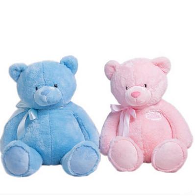 China Custom 12 Inch Blue Teddy Bear Plush Toy Soft Stuffed Animal for Promotional Gifts OEM for sale