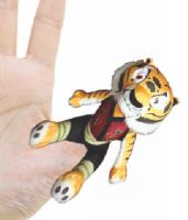 China 4 Inch Kung Fu Panda Plush Finger Puppet Kids Toy 10cm Soft Fabric for sale